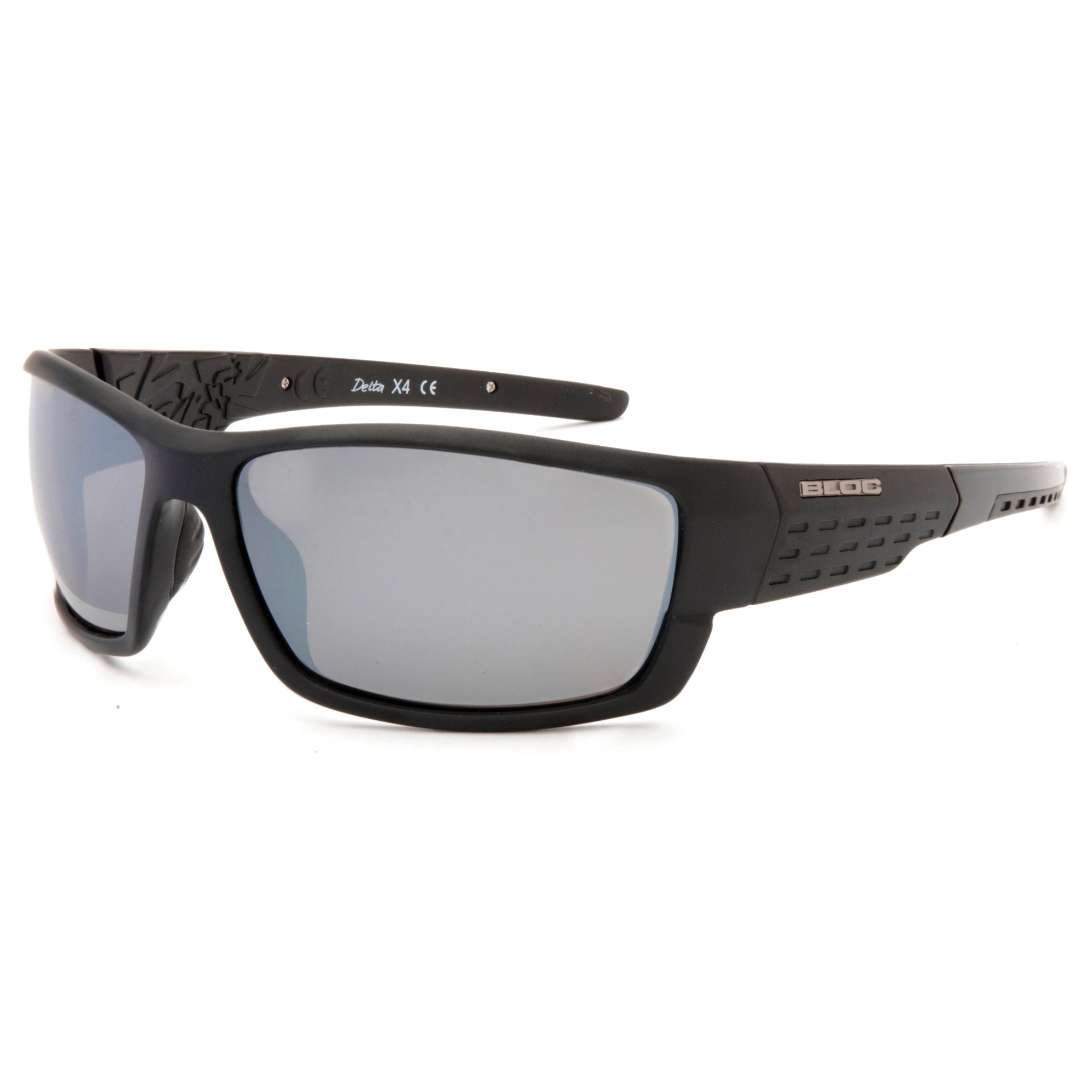 Bloc Delta X4 Sports Glasses – Matt Black Grey Cat 3 – Bloc Eyewear